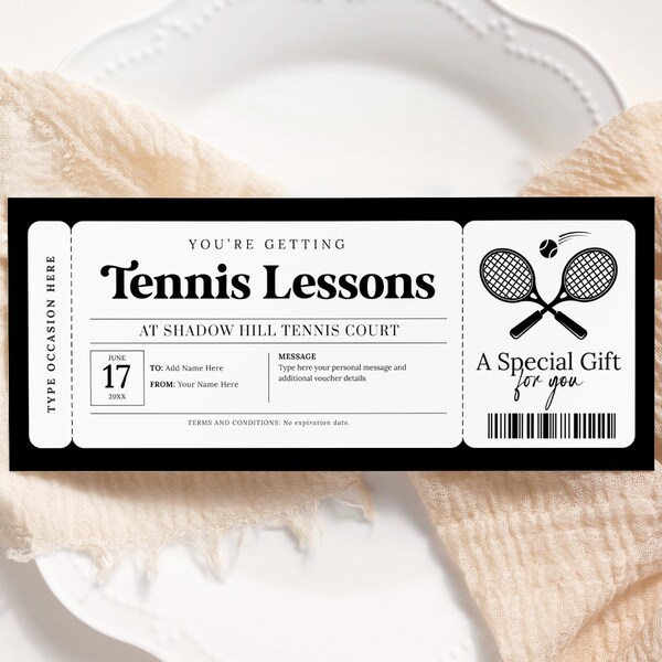 Tennis Card - Etsy