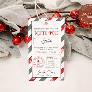 Christmas Gift Delay Notification EDITABLE, Delayed Gift Notice, Late ...