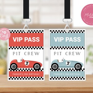 Race Car Birthday Ticket Invitation Editable Racing Birthday - Etsy