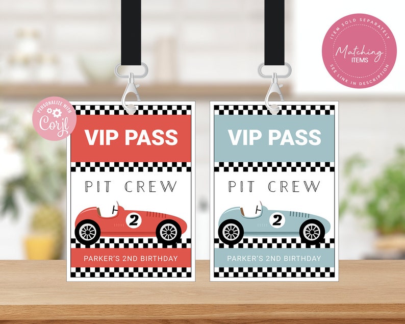 Race Car Birthday Ticket Invitation Editable Racing Birthday - Etsy