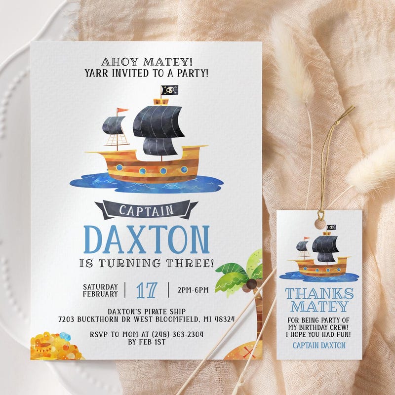 Ship Invitation - Etsy