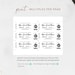 Event Ticket Template EDITABLE, Printable Minimalist Party Ticket ...