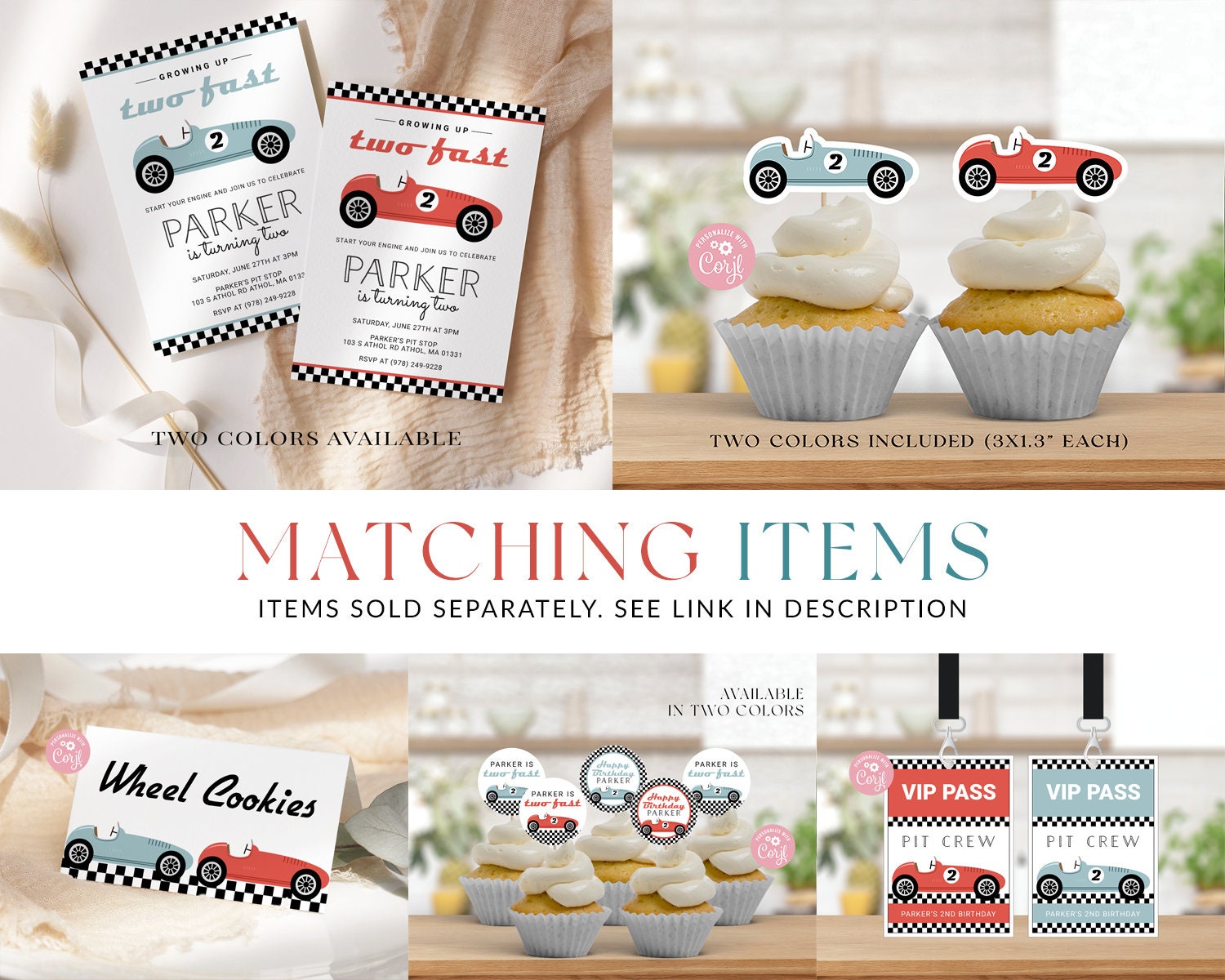 Race Car VIP Pit Crew Pass EDITABLE Racing Birthday Party - Etsy