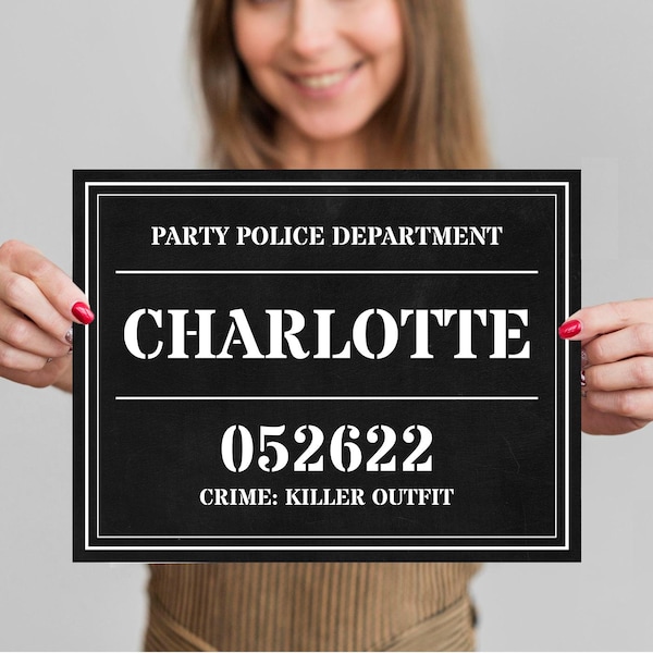 Mugshot Board - Etsy