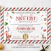 Santa Claus Official Nice List Certificate EDITABLE, Elf Nice List ...
