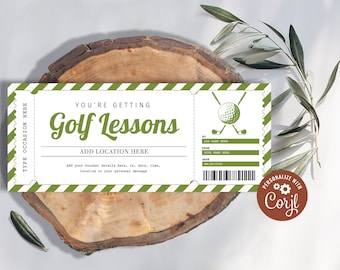 Golf Lesson Voucher - Etsy