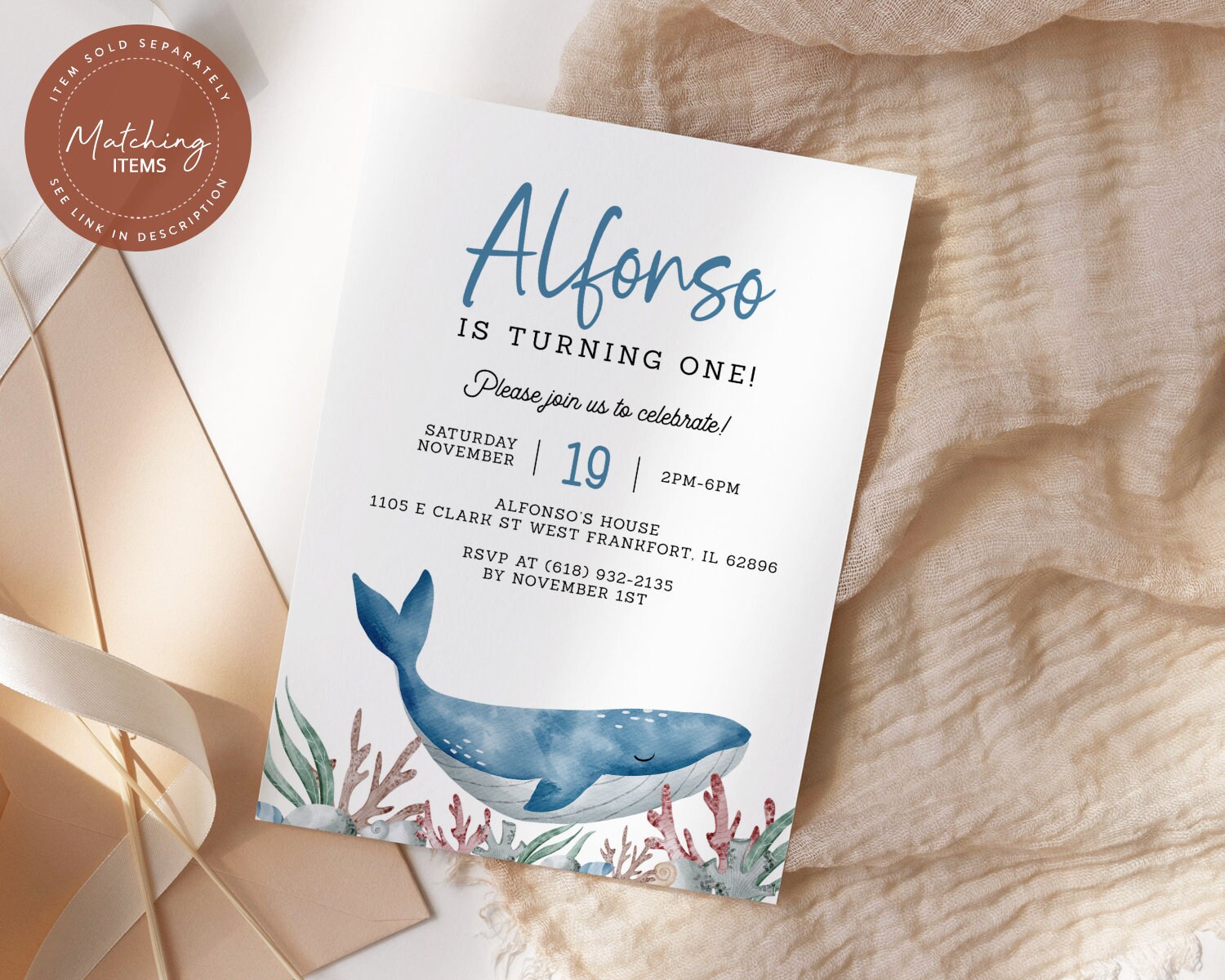 Whale Party Food Labels EDITABLE, Ocean Party Place Cards Printable ...