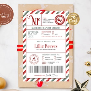 Christmas Gift Delay Notification EDITABLE, Delayed Gift Notice, Late ...