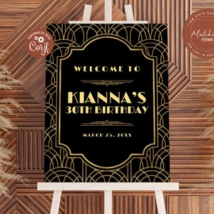 Gatsby Menu Template EDITABLE Art Deco Wedding Menu Cards - Etsy