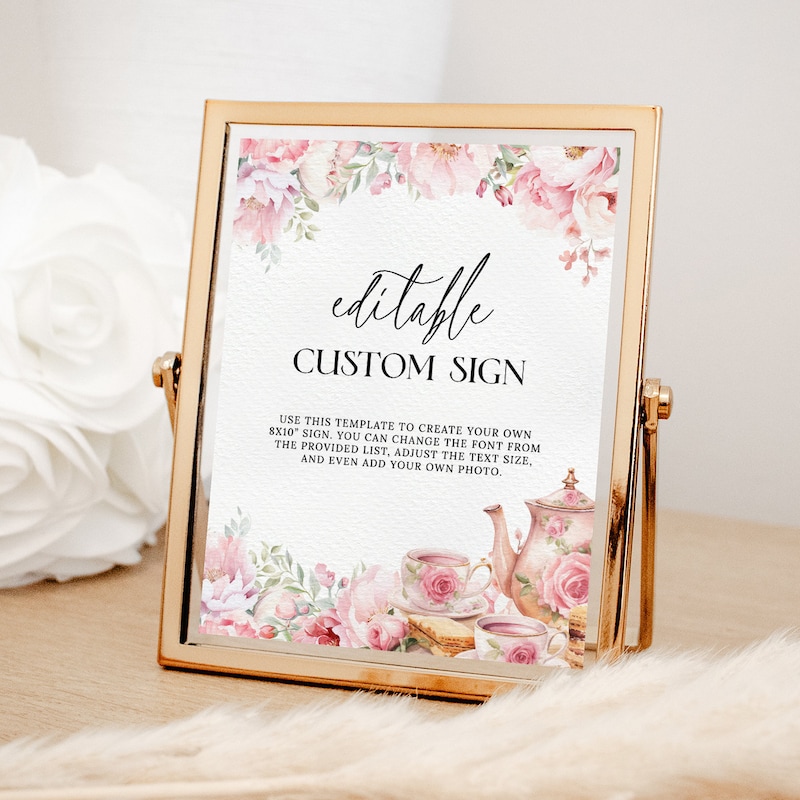 Tea Time Sign - Etsy