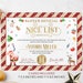 Santa Claus Official Nice List Certificate EDITABLE, Elf Nice List ...