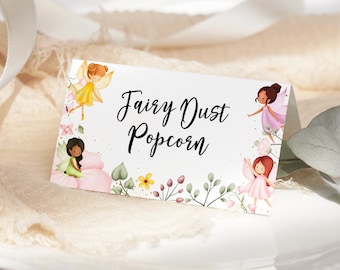 Editable Fairy Food Labels Wildflower Fairy Food Tent Place - Etsy ...