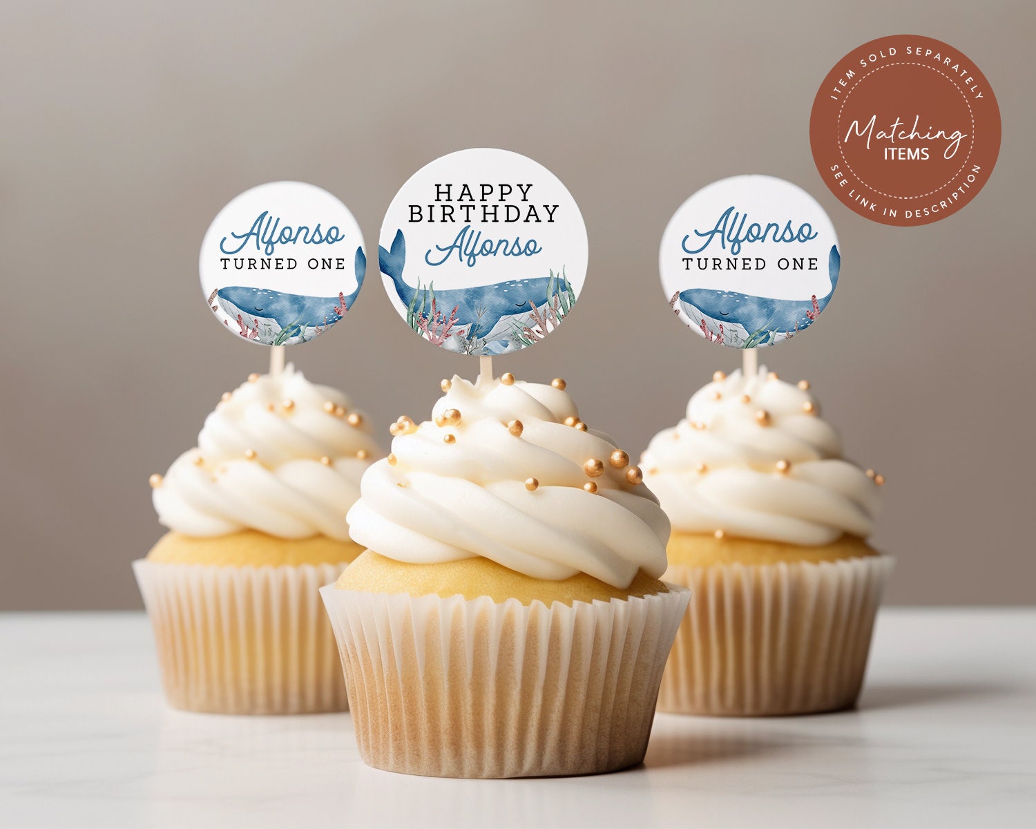 Whale Party Food Labels EDITABLE, Ocean Party Place Cards Printable ...
