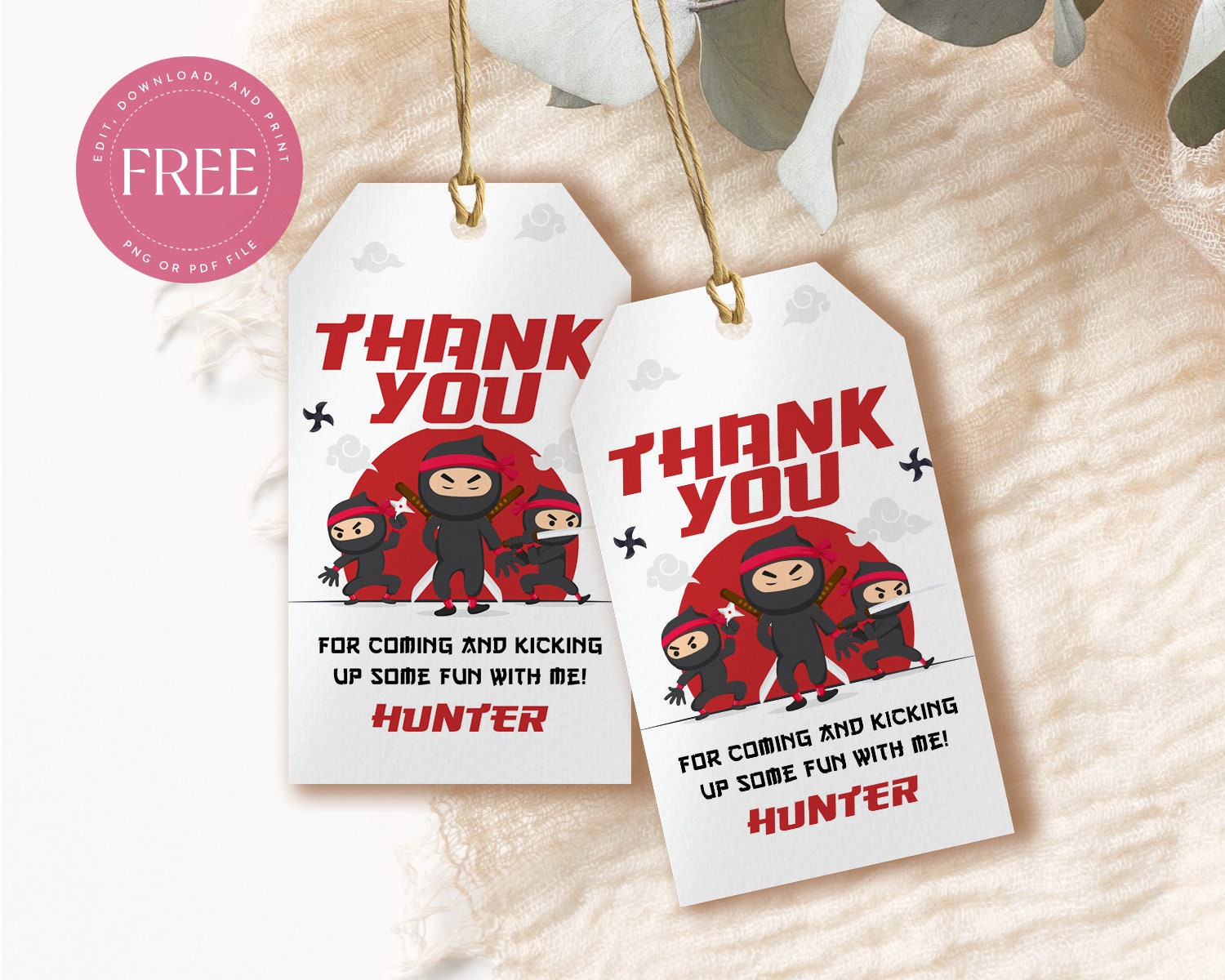 Ninja Birthday Invitation Editable Karate Birthday Party - Etsy