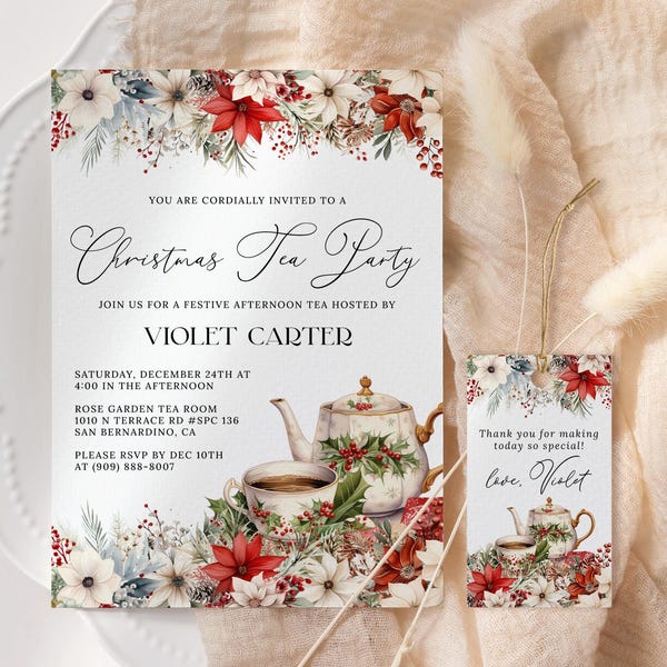 Christmas Tea Party - Etsy