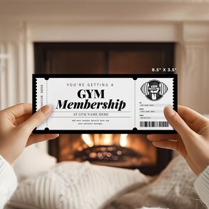Gym Membership Gift Certificate EDITABLE, Personal Trainer Certificate ...