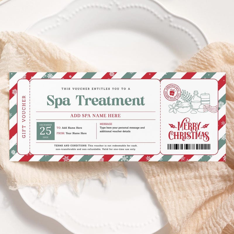 Day at Spa Ticket - Etsy