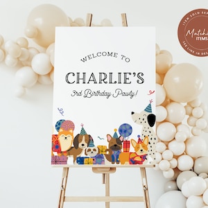 Dog Party Favor Tag EDITABLE, Pawty Party Thank You Tags Printable ...