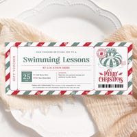 Personalized Voucher Adventure Pool Ticket PDF Download Swimming Pool ...