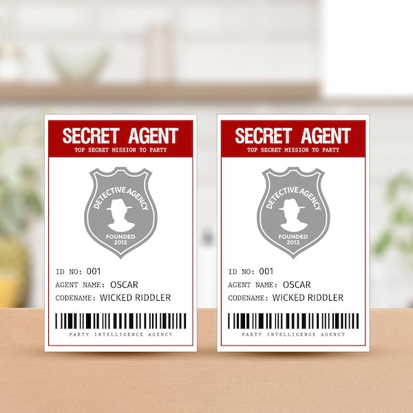 Secret Agent Spy Badge - Etsy
