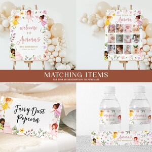 Fairy Birthday Food Labels EDITABLE, Magical Fairy Baby Shower Place ...