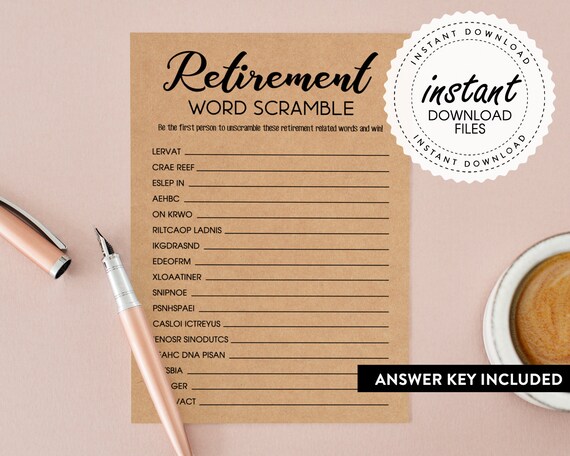 Retirement Word Scramble Game Retirement Party Game Fun Etsy retirement-word-scramble-game-retirement-party-game-fun-etsy