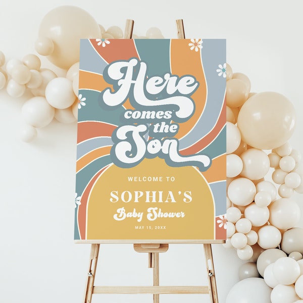 Groovy Baby Shower - Etsy