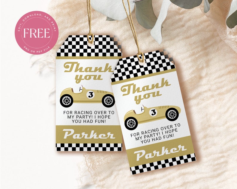 Race Car Birthday Ticket Invitation Editable Racing Birthday - Etsy