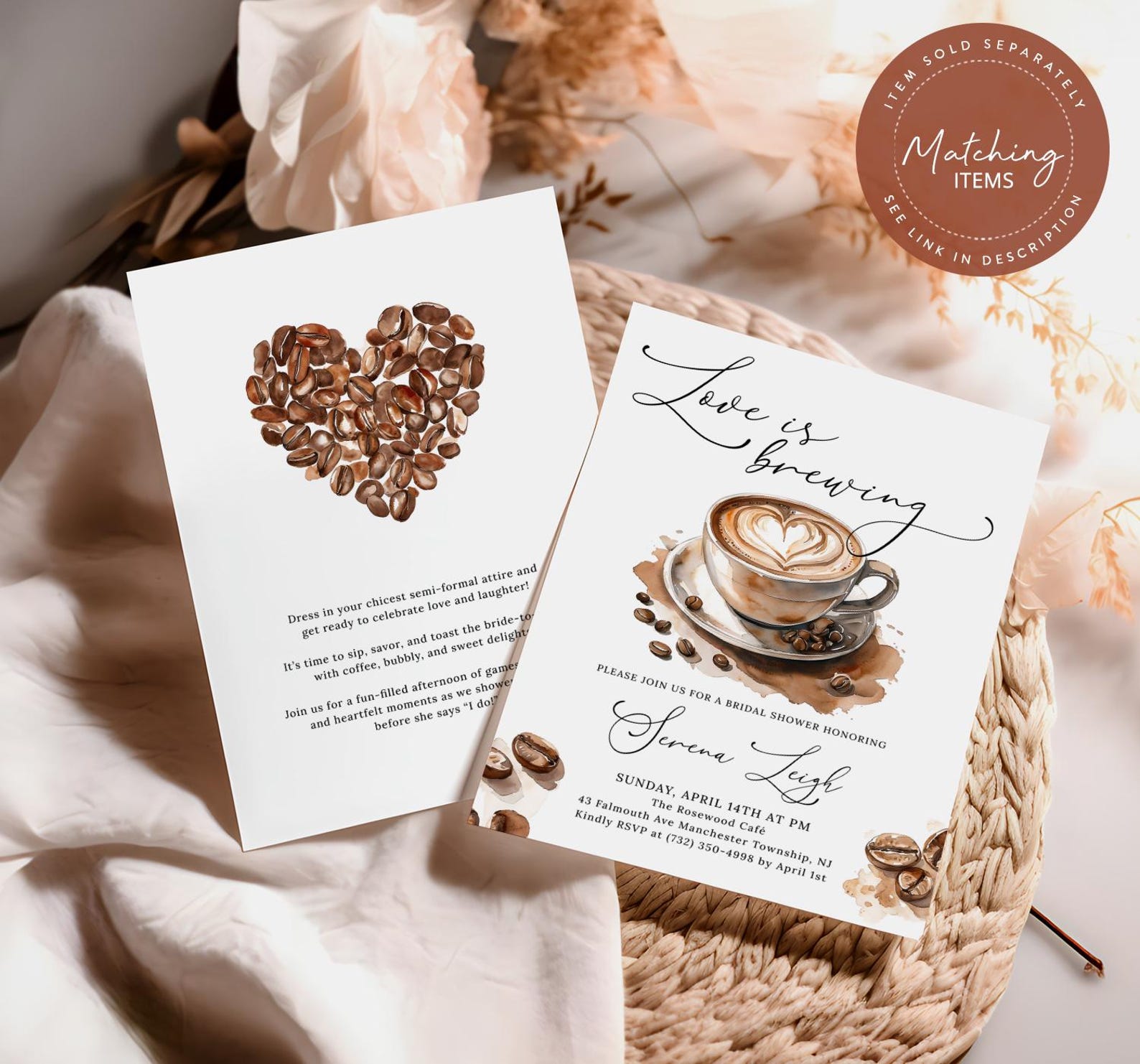 Coffee Bridal Shower Games Bundle, Editable Love is Brewing Bridal ...
