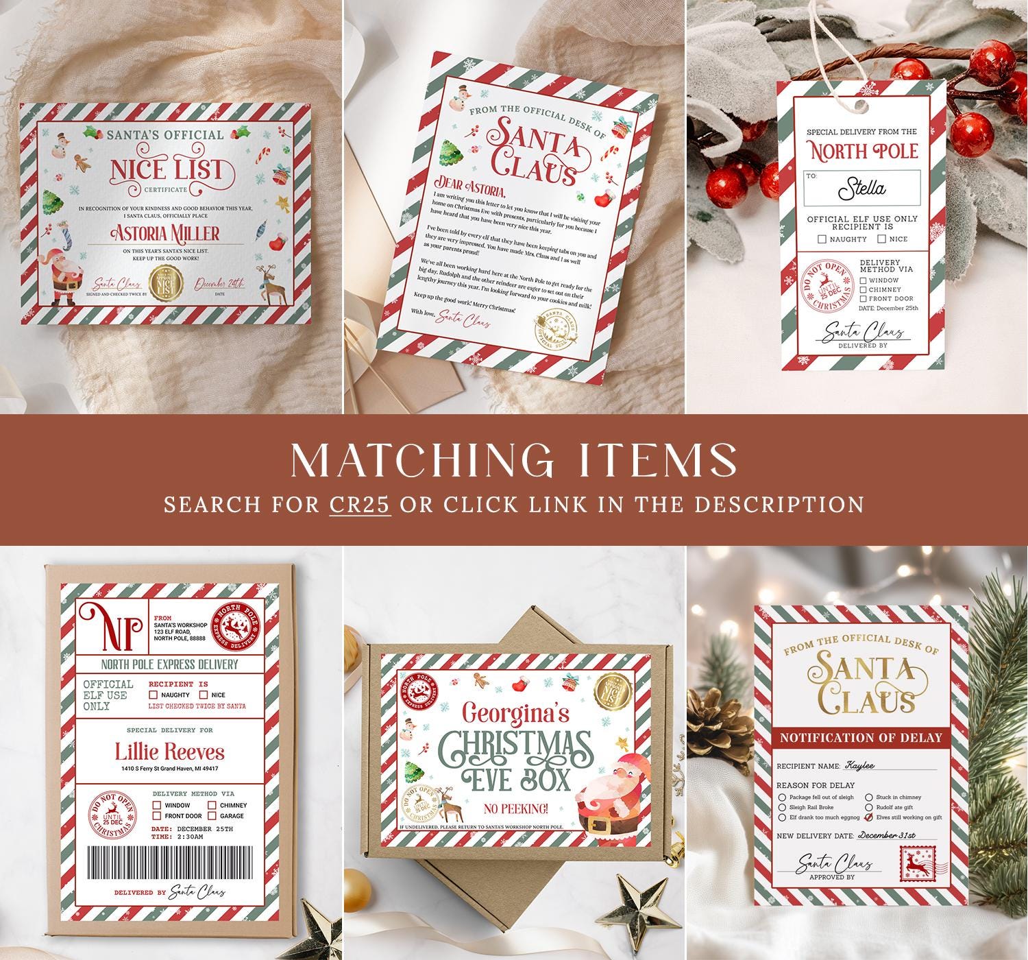 Christmas Gift Delay Notification EDITABLE, Delayed Gift Notice, Late ...