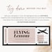 Flying Lessons Gift Voucher EDITABLE, Flight Lesson Certificate ...