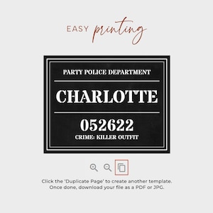 Mugshot Sign Board EDITABLE, Printable Mugshot Template, Mug Shot Sign ...