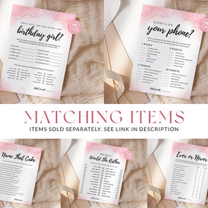 What's on Your Phone Game EDITABLE, Whats in Your Phone Game Card ...