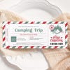 Camping Trip Ticket Template, Summer Camp Voucher, Experience Gifts ...