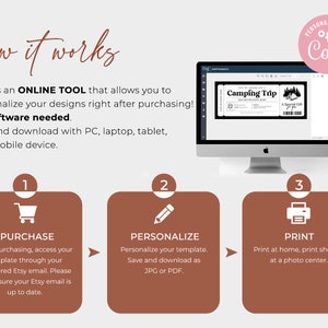 Camping Trip Voucher EDITABLE, Surprise Camping Trip Coupon Printable ...