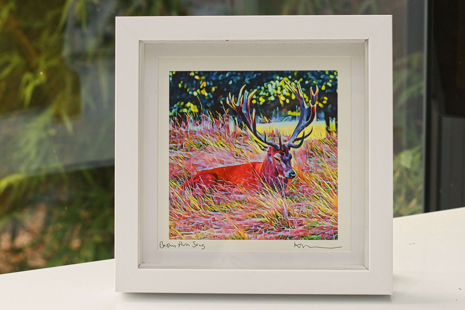 Framed Stag Wall Art Stag Print UK Deer Print Stag Head - Etsy UK