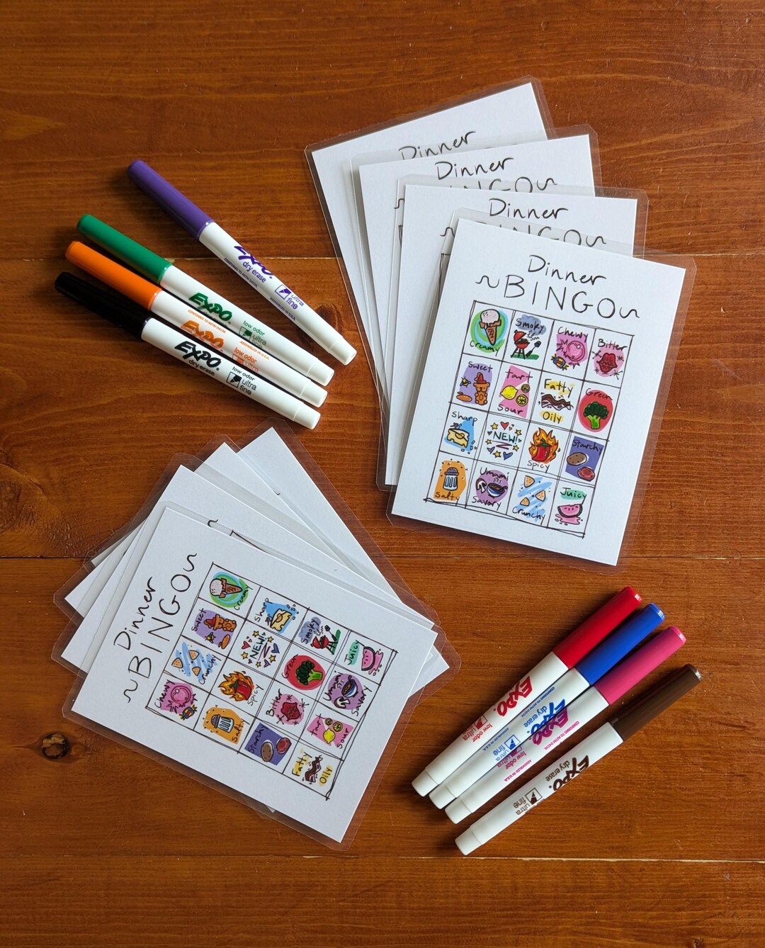 Dinner Bingo, Dinner Table, Lunch, Breakfast, Meal Time, Games, Card ...