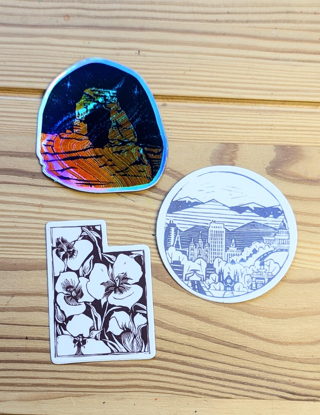 Utah Sticker Pack Delicate Arch Downtown Slc Utah Sego Lily