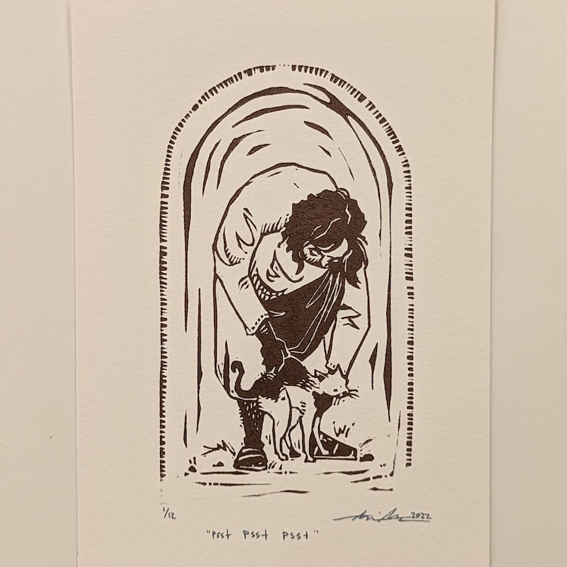 Cat Jesus Art - Etsy