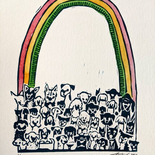 Rainbow Bridge Mural - Etsy