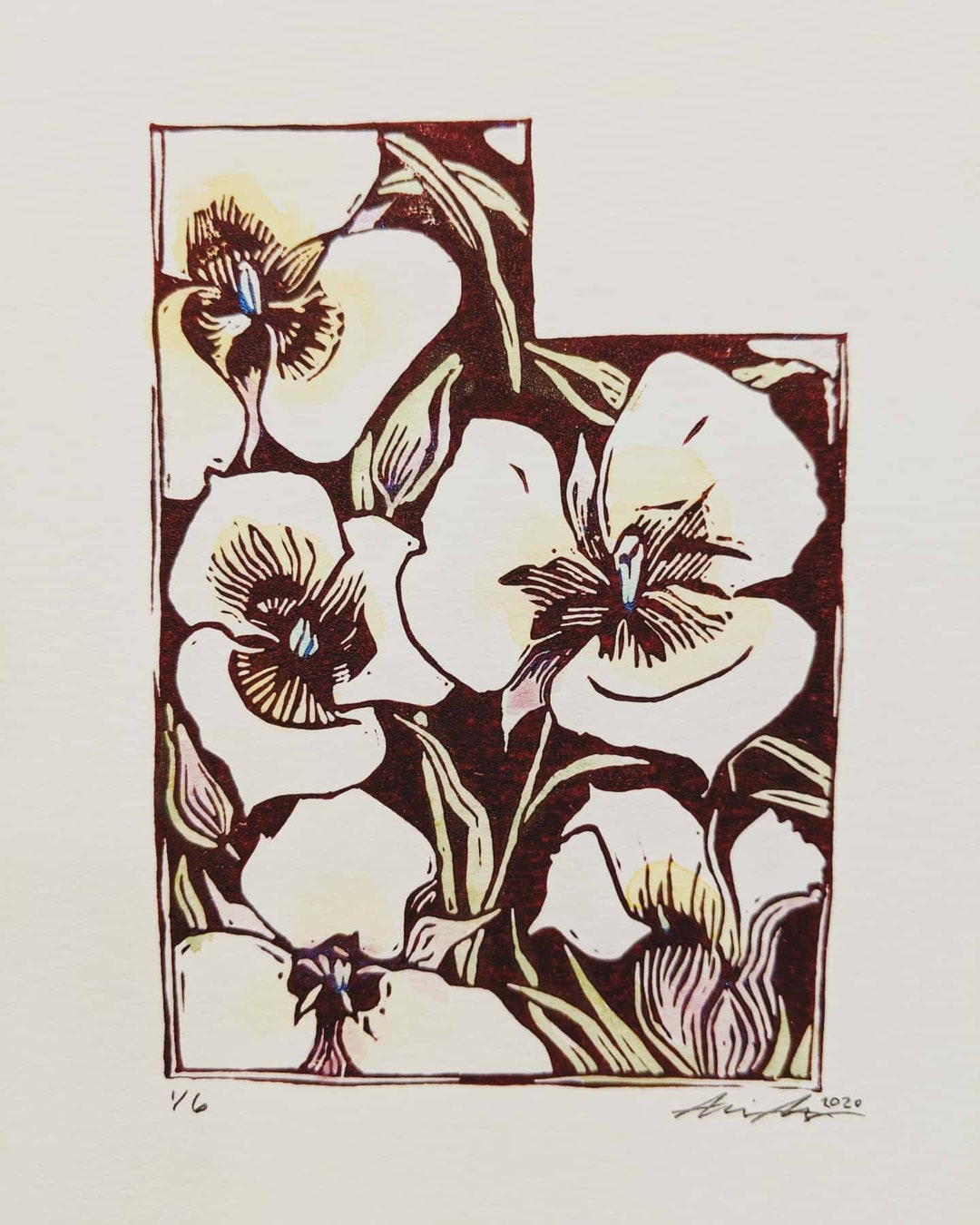 Sego Lilies, Utah State Flower, Utah History, Pioneer, State Art - Etsy