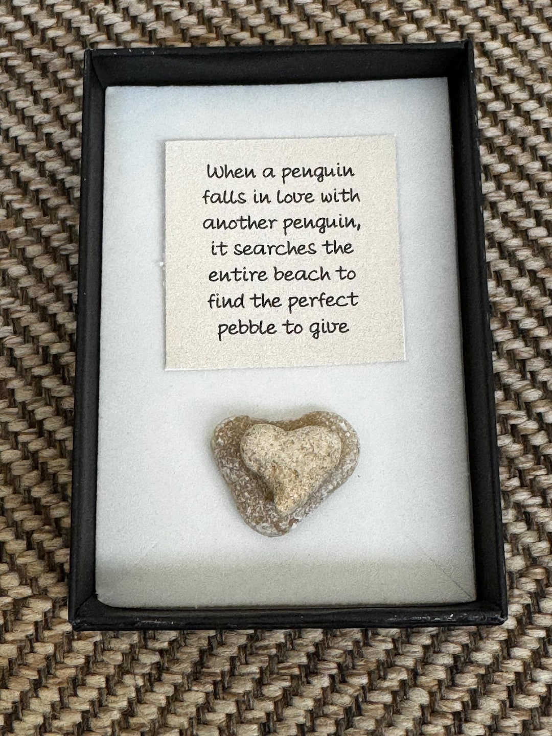 Naturally Shaped Double Heart Rock. 3/4 X 3/4 Smaller Heart Rock Glued ...