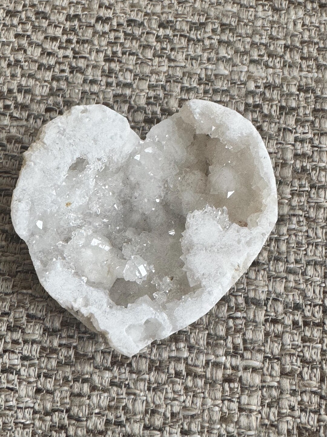 Geode Crystal Shaped Like a Heart. Beautiful. Last Photo Shows All 3 ...