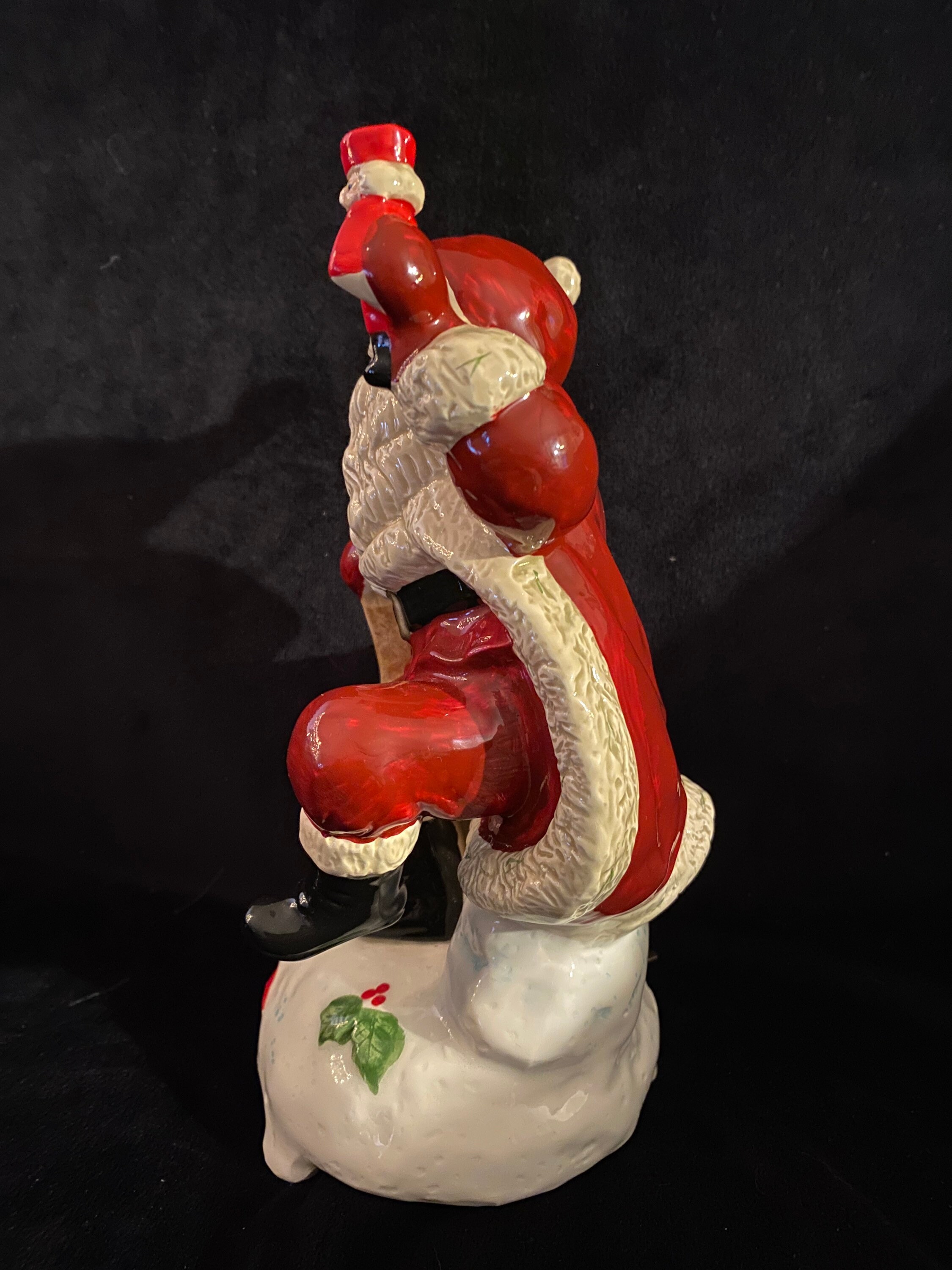 Vintage Schmid Santa Music Box - Etsy