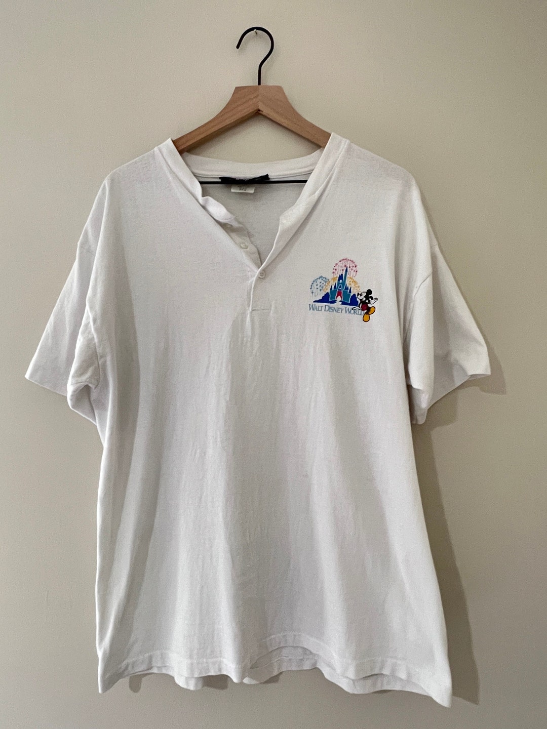 Vintage Walt Disney World Henley Tee - Etsy