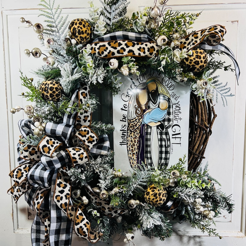 Animal Print Wreath - Etsy
