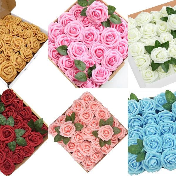 Artificial Roses - Etsy