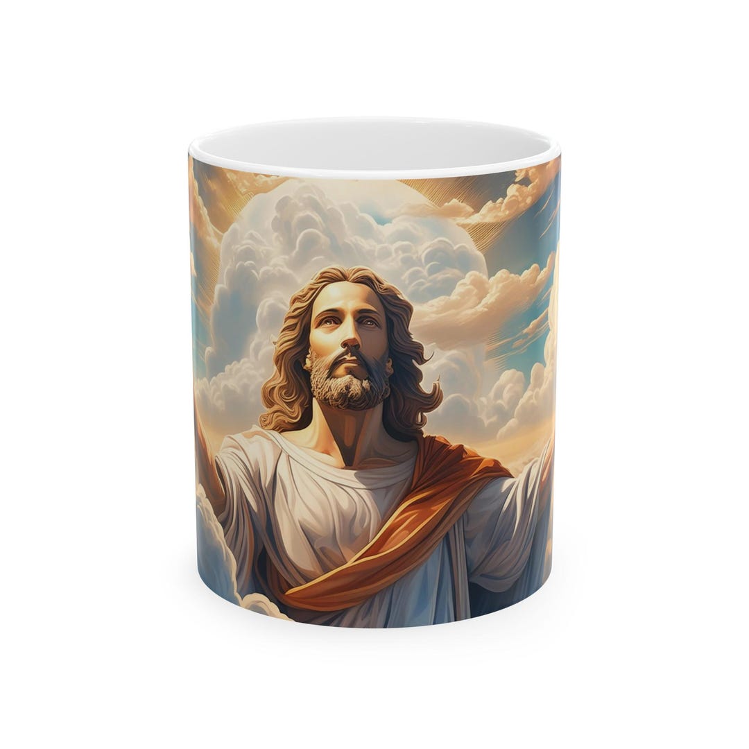 Jesus Mug Jesus Reaching Out to the Heavens Ceramic Mug, 11oz, 15oz - Etsy
