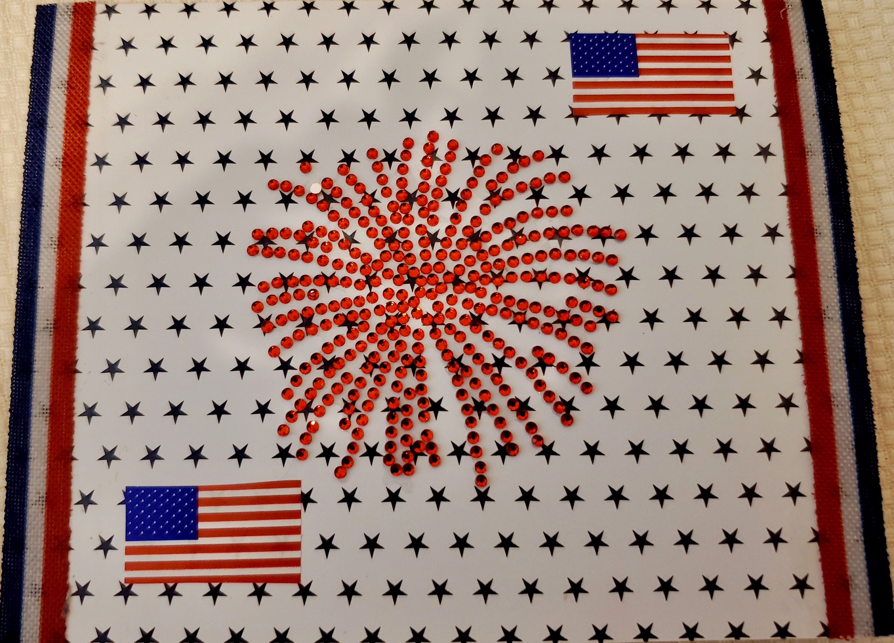 Set of 8 Patriotic July 4th Handmade Blank Cards With Envelopes - Etsy