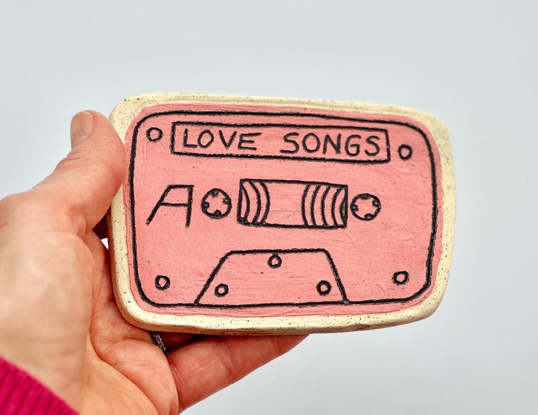 Love Songs Ceramic Cassette Tape Wall Hanging - Etsy